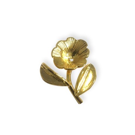 Brass Cast Flower 20x15mm - Nikolis Group