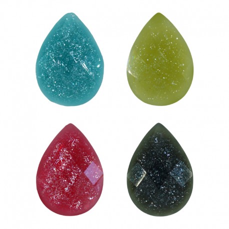 Resin Cabochon Flatback Drop 10x14mm - Nikolis Group