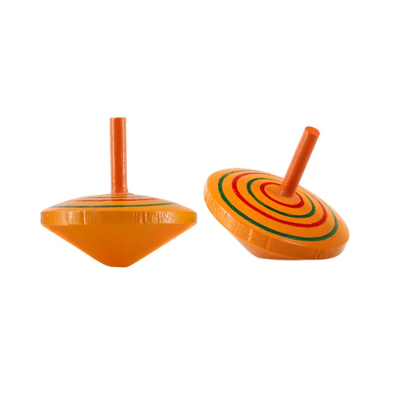 Wooden Spinning Top Colorful 40mm - Nikolis Group