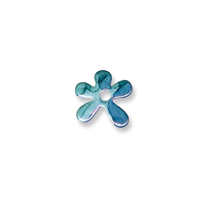 Ceramic Flower w/ Colorful Enamel 30mm - Nikolis Group