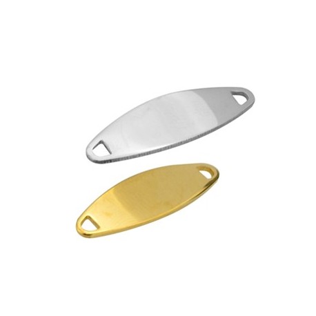 Stainless Steel 304 Connector Tag 9x30mm/1.2mm Ø2.5x2.2mm - Nikolis Group
