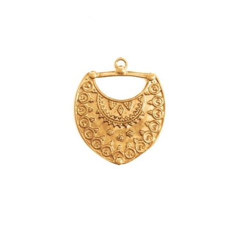 Brass Casting Pendant Ethnic 26mm - Nikolis Group