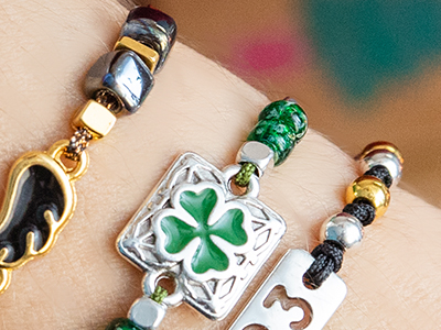 Bracelets w/ Metal Connectors Beads & Enamel - Nikolis Group